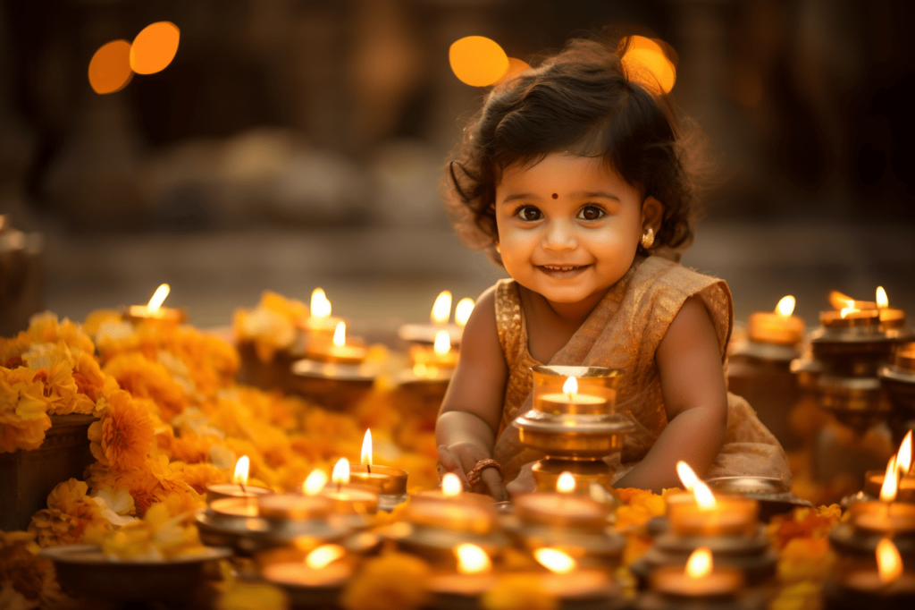 Diwali Photoshoot Ideas for Babies | Diwali Photo Poses For Baby