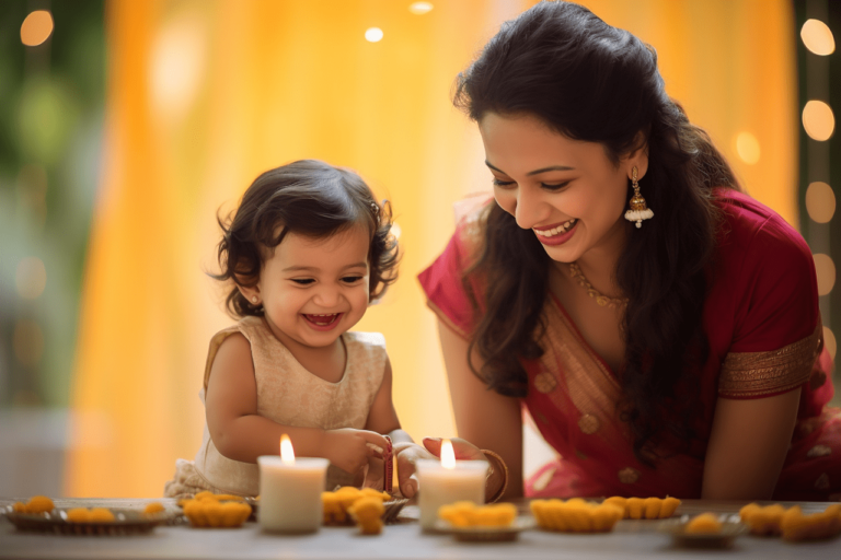 Diwali Photoshoot Ideas for Babies | Diwali Photo Poses For Baby