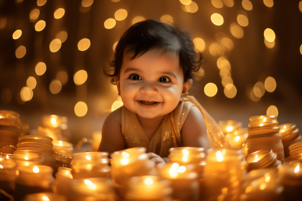 Diwali Photoshoot Ideas for Babies | Diwali Photo Poses For Baby