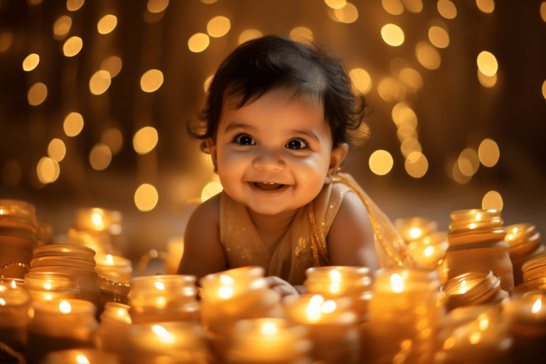Diwali Photoshoot Ideas for Babies | Diwali Photo Poses For Baby