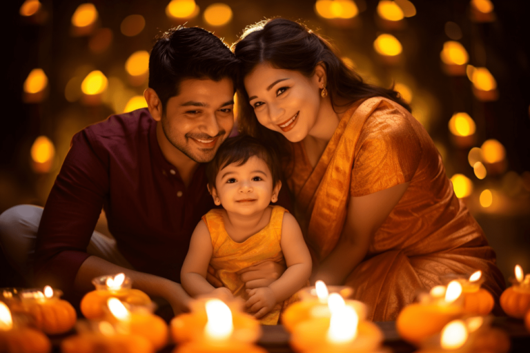 Diwali Photoshoot Ideas for Babies | Diwali Photo Poses For Baby