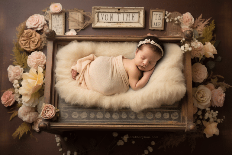 1 Month Baby Photoshoot Ideas at Home - Newborn Baby Photography