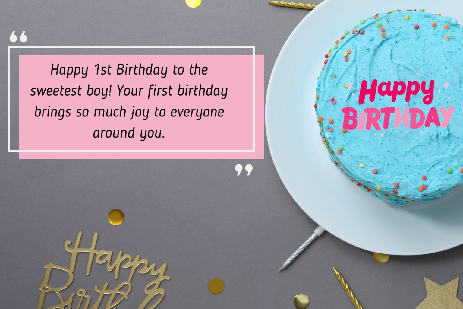190+ Unique And Cute Happy 1st Birthday Boy Wishes - MOM News Daily
