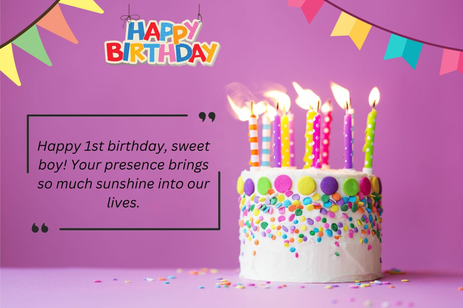 190+ Unique And Cute Happy 1st Birthday Boy Wishes - MOM News Daily