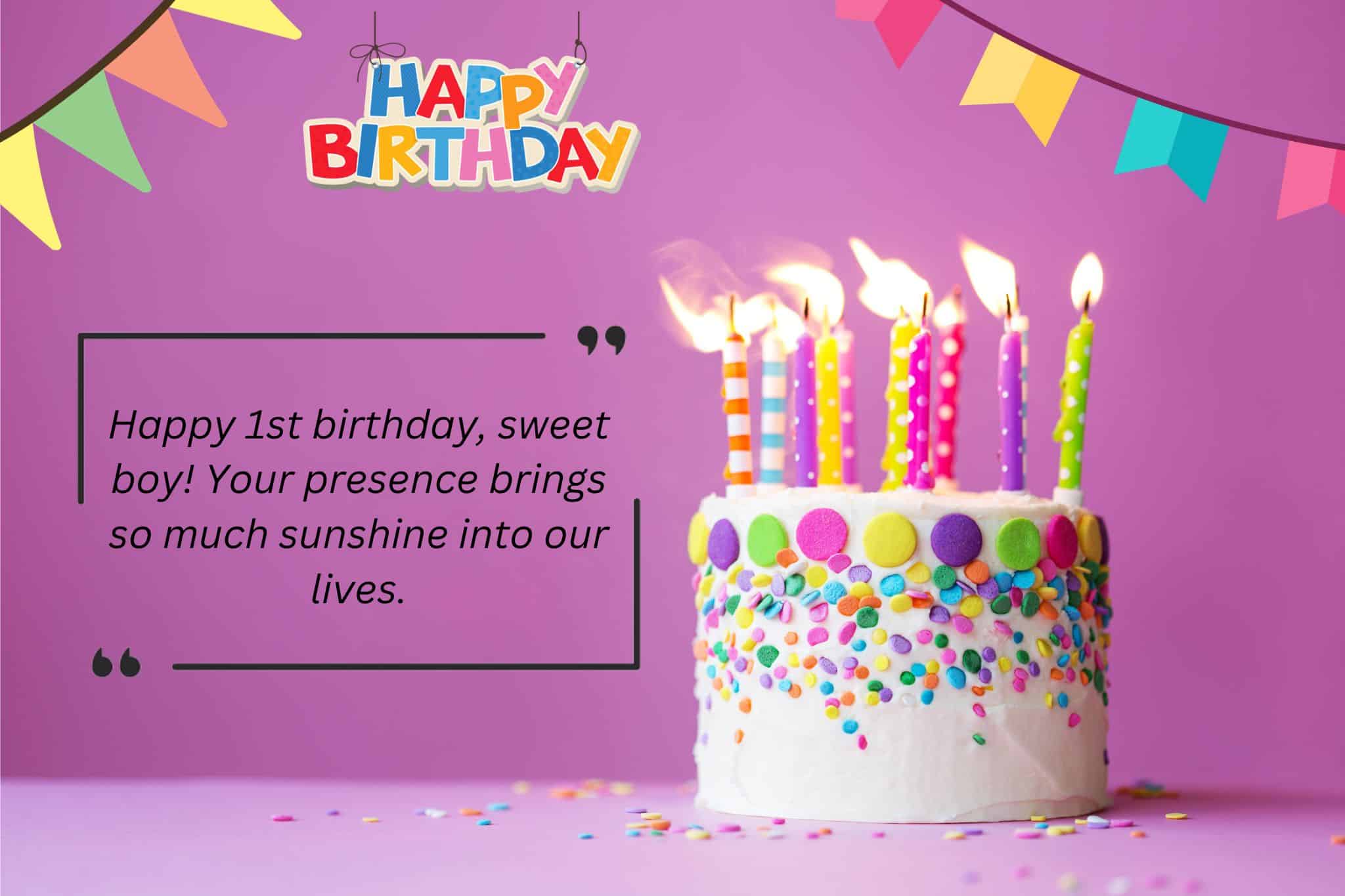 190+ Unique And Cute Happy 1st Birthday Boy Wishes - MOM News Daily